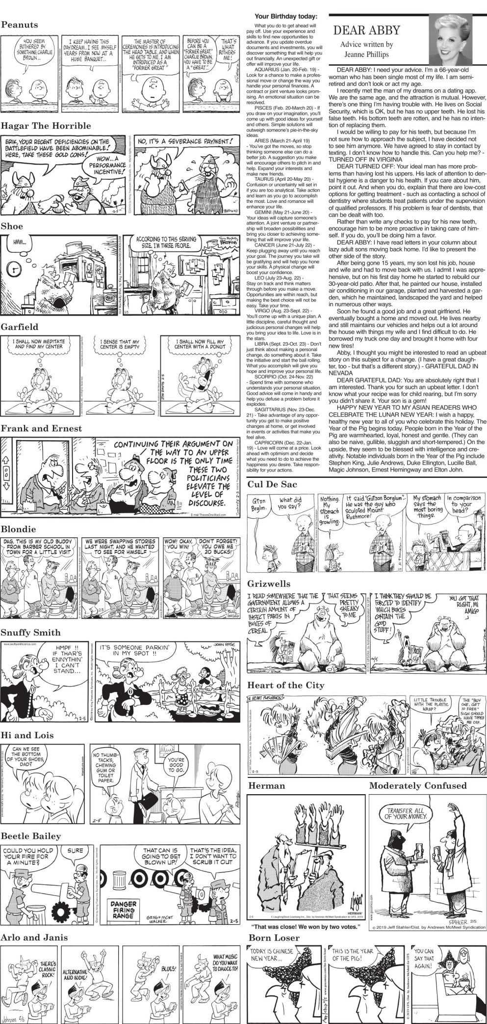 Tuesday, February 5 comics | Comics | dailypostathenian.com