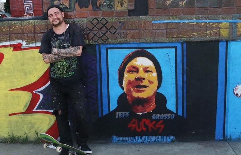 Local street artist Jason Clifton brings Old Skool's backroom art ...