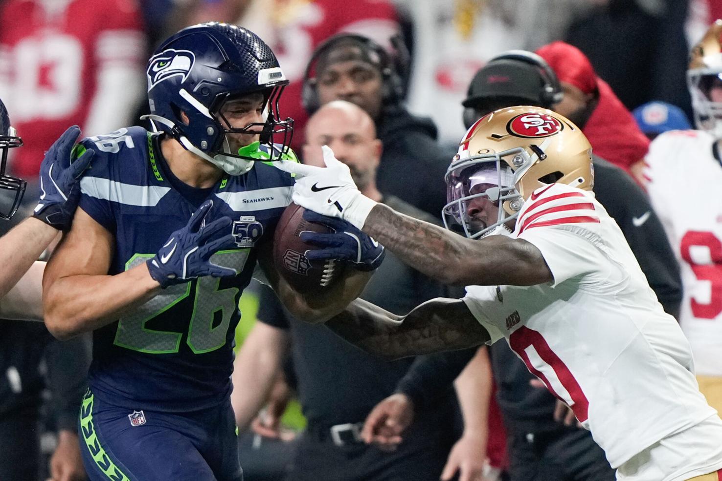 Seahawks RB Zach Charbonnet out for remainder of playoffs with knee ...