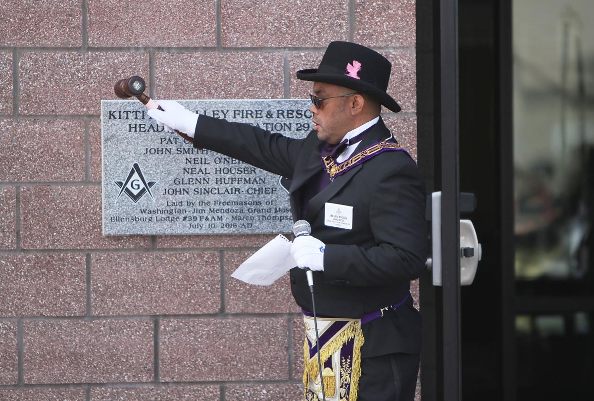 Masons install cornerstone at KVFR building | Members | dailyrecordnews.com
