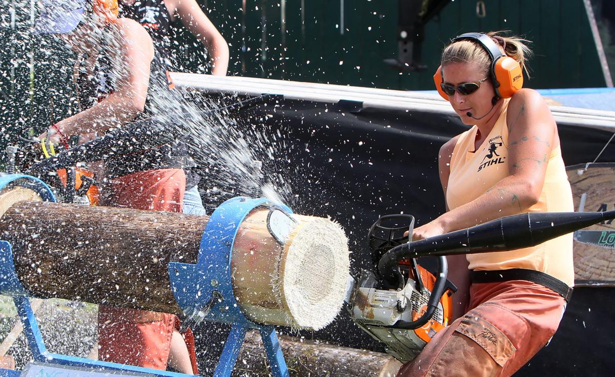 Traveling women loggers show off timber sport skills | Members ...