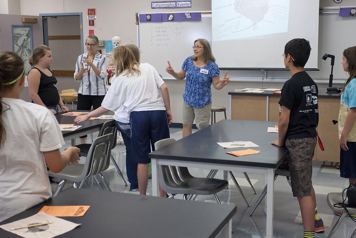 Transitioning students explore their new buildings at Camp Morgan ...