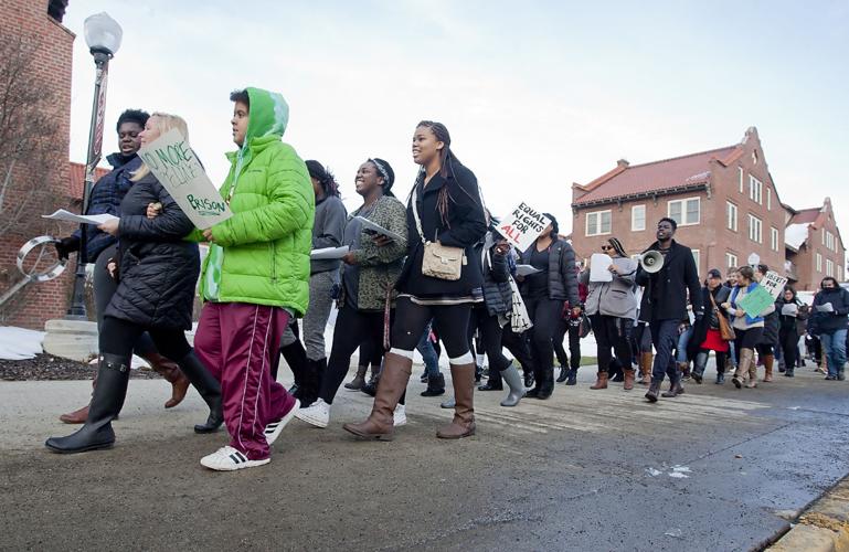 Students and community members hold peace march at CWU to celebrate ...