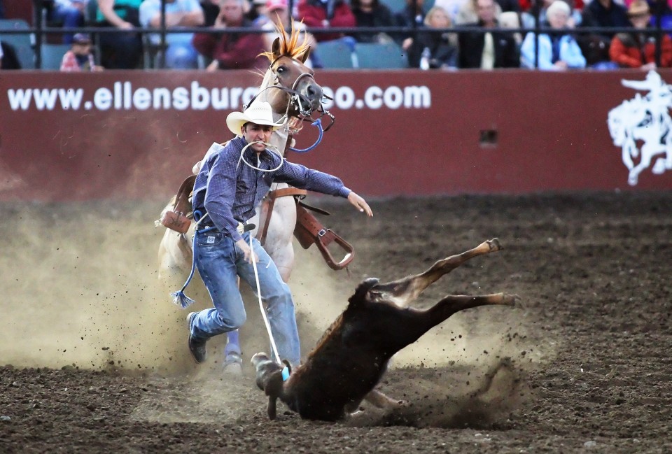 Ellensburg Rodeo: Tight races in timed events | Rodeo | dailyrecordnews.com