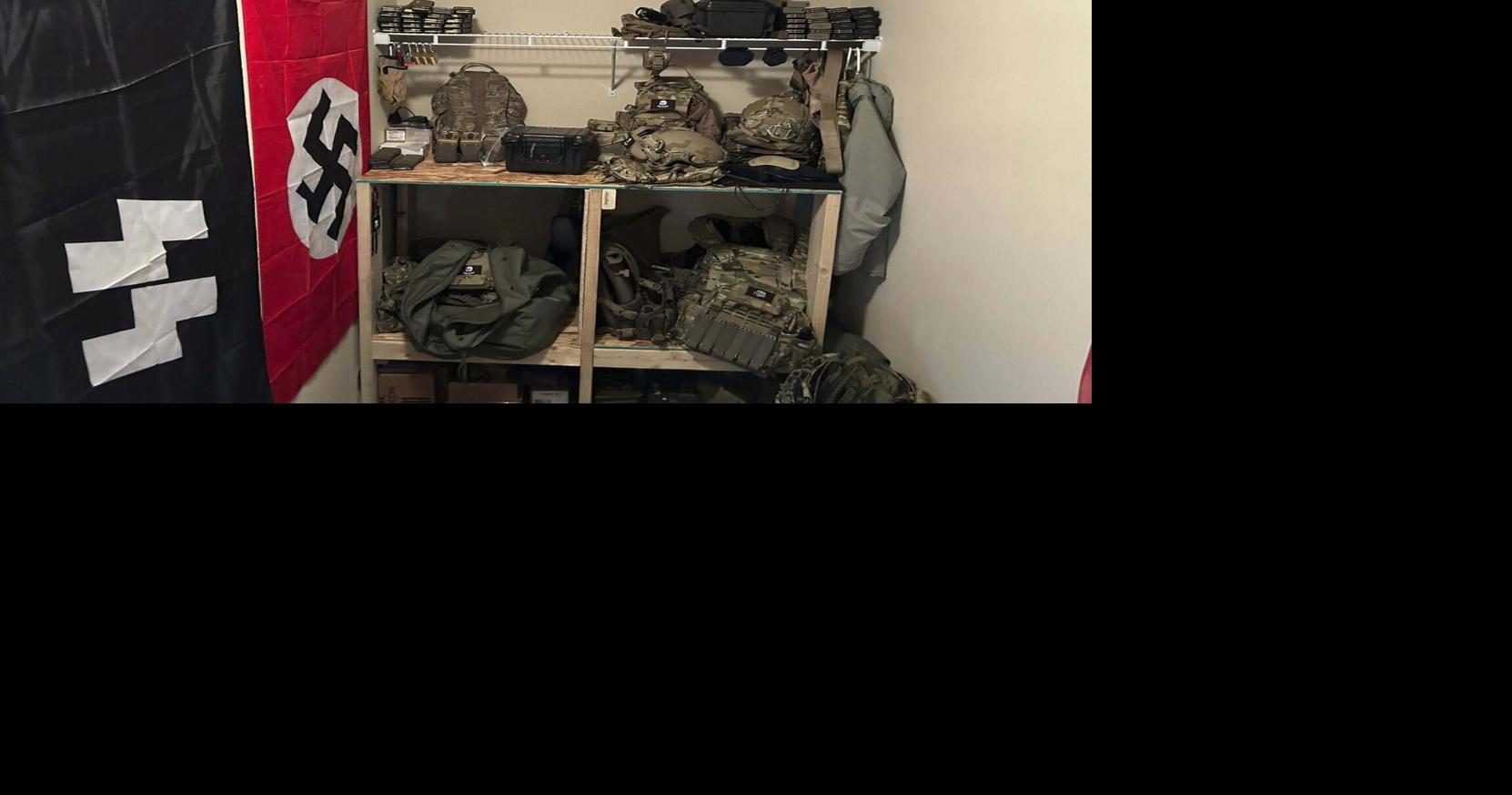 2 arrested with arsenal and Nazi paraphernalia after base robbery were ...