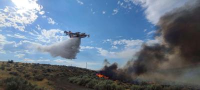 Vantage Highway reopens, fire estimated at 35% containment Friday ...