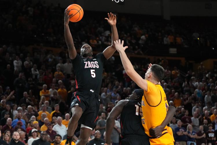 Graham Ike scores 20 points and No. 19 Gonzaga outlasts Arizona State ...