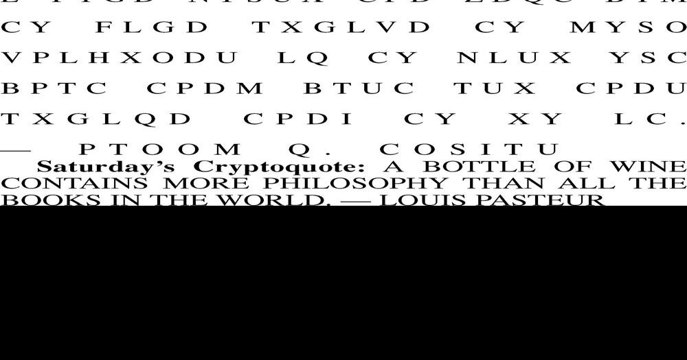 Cryptoquote July 20 | Diversions | dailyrepublic.com