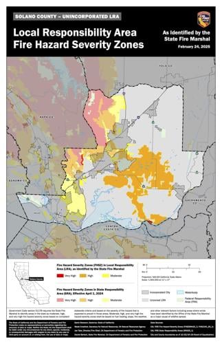 New Cal Fire maps show minimal hazard severity zones in the county ...