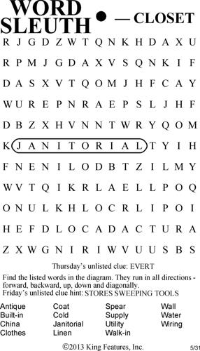 Word Sleuth | Diversions | dailyrepublic.com