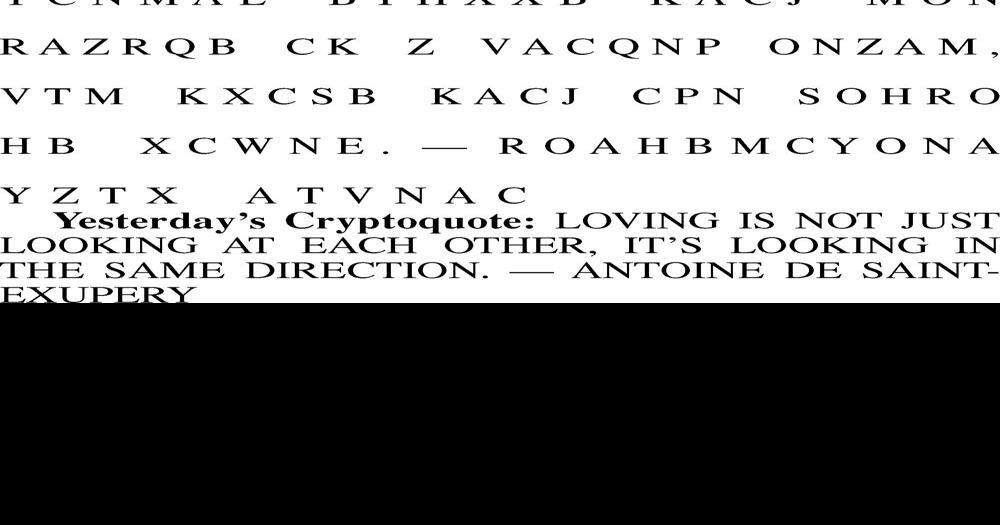 Cryptoquote Feb 10 | Diversions | dailyrepublic.com