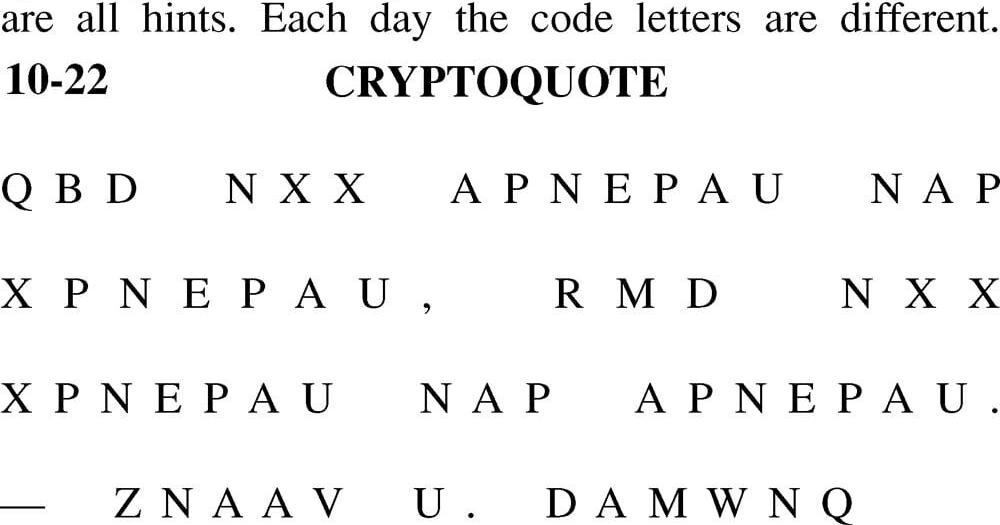 Cryptoquote Diversions Dailyrepublic Cryptoquote Diversions Dailyrepublic