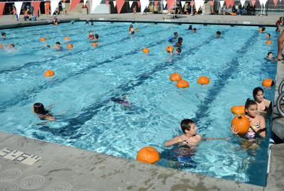 Floating Pumpkin Patch returns to pool in Vacaville | News ...