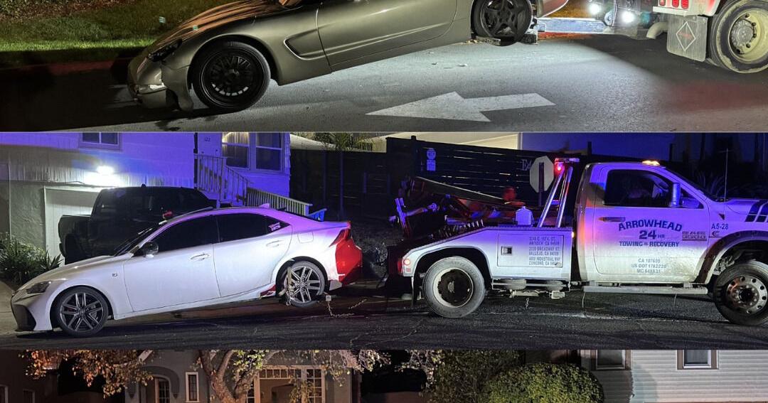 Three cars towed following sideshow, spinning donuts | News ...