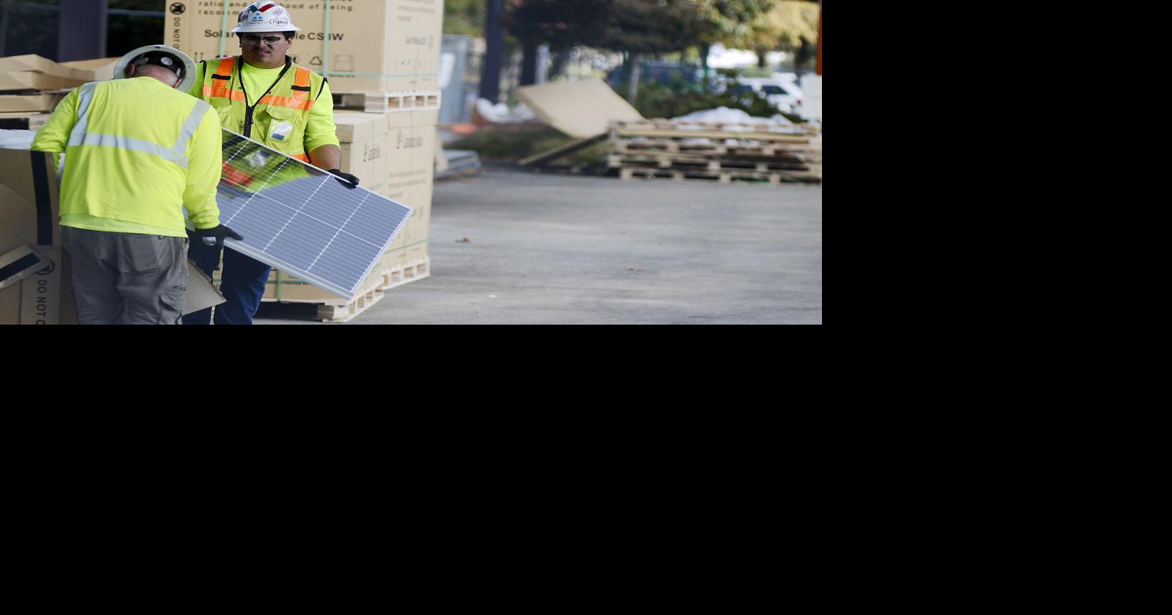 Civic Center Library open as solar project continues downtown ...