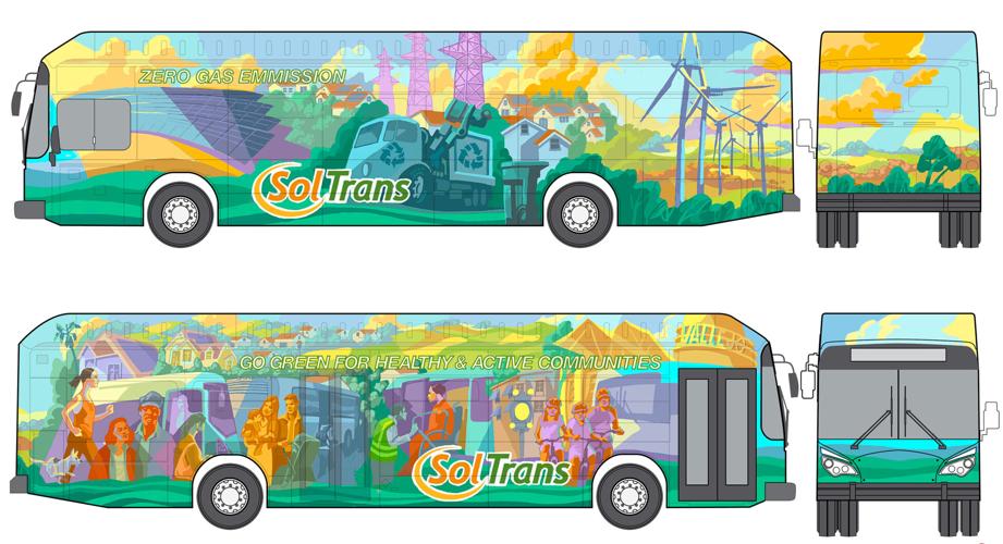 Local artist picked, again, to decorate SolTrans bus | News ...