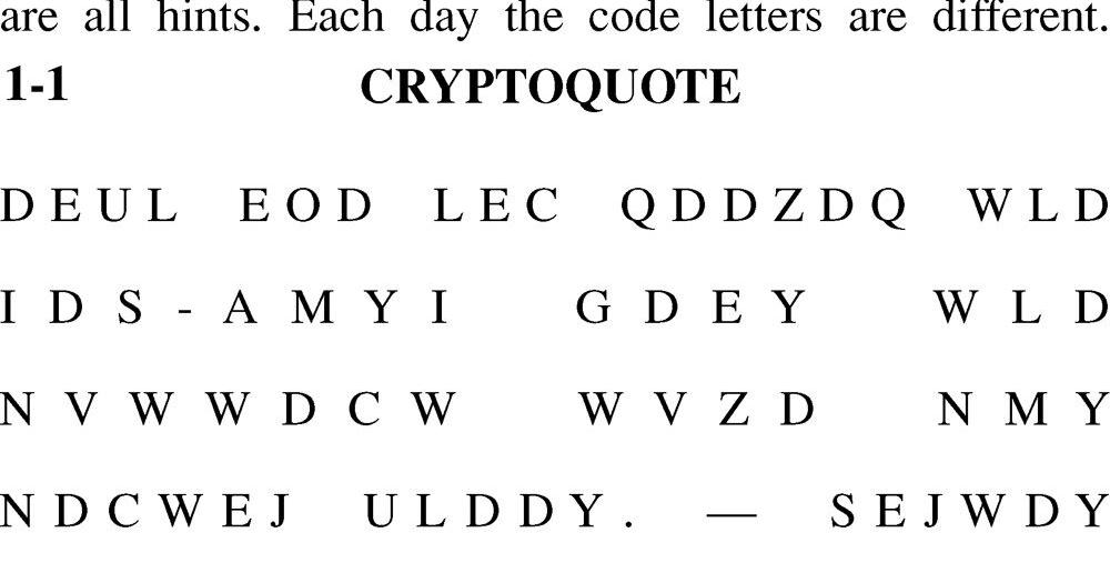 Cryptoquote Diversions Dailyrepublic cryptoquote-diversions-dailyrepublic