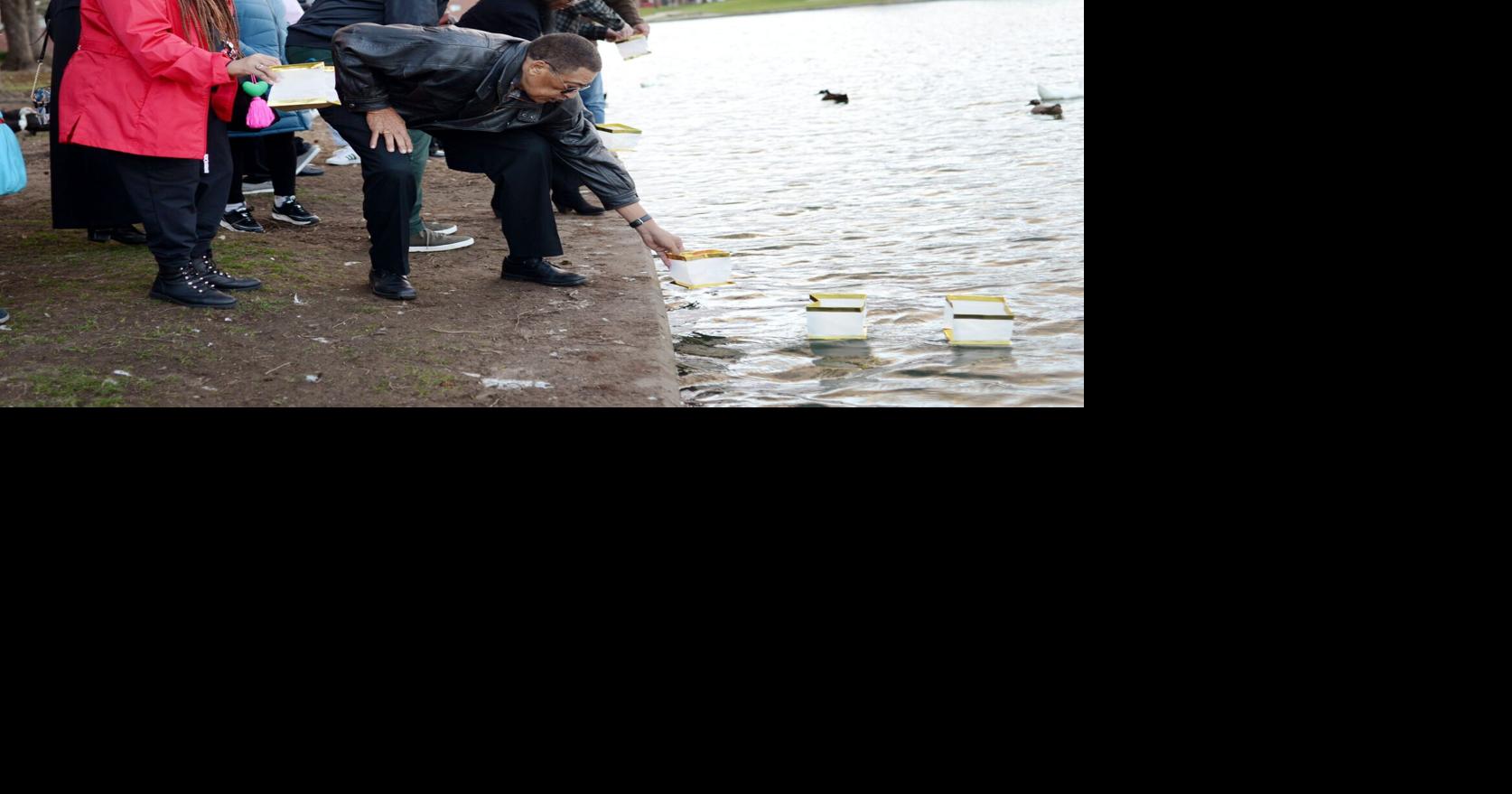‘Memorial of Lights’ at Civic Center pond honors Mayrene Bates ...