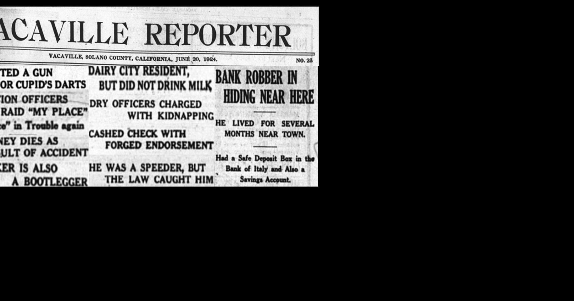 Back in the Day: Front-page local crime stories back in 1924 | Police ...