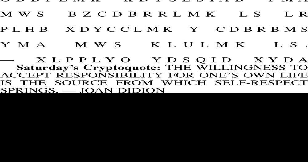 Cryptoquote Dec 7 | Diversions | dailyrepublic.com