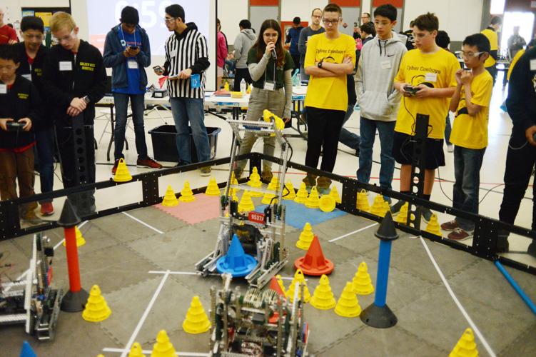 Students show skills at middle school robotics competition | Education ...