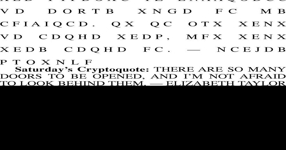 Cryptoquote Aug 31 | Diversions | dailyrepublic.com