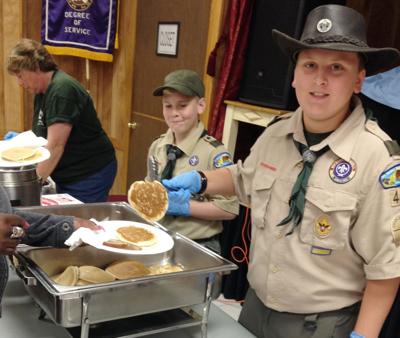 Scouts serve up hearty American birthday breakfast | Fairfield ...