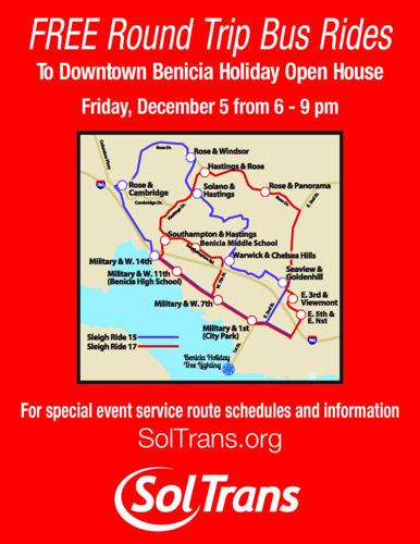 SolTrans offers free shuttle service for Benicia Holiday Open House ...