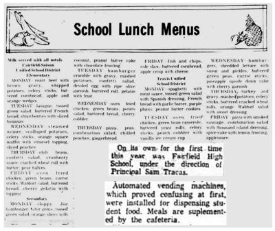 Back in the Day: Old-school hot lunches bring tasty memories | Local ...