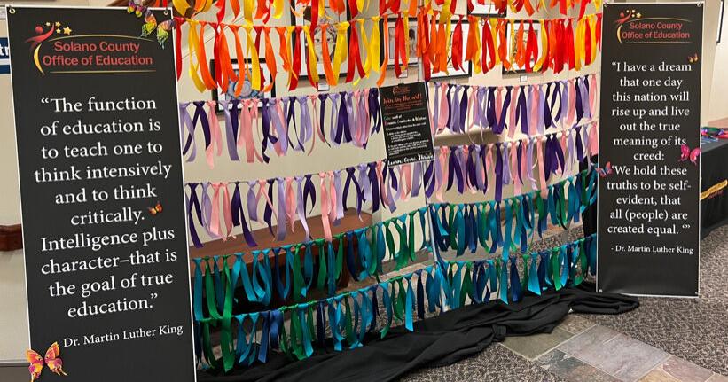 SCOE creates ribbon wall as part of MLK celebration | News ...