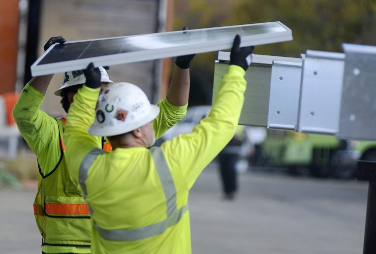 Civic Center Library open as solar project continues downtown ...