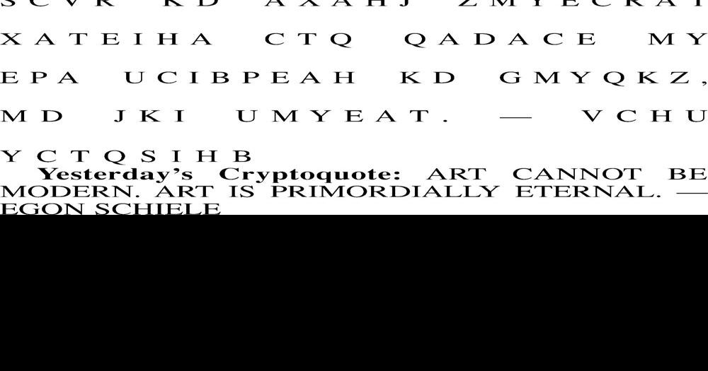 Cryptoquote | Diversions | dailyrepublic.com