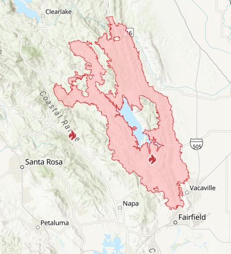 New Napa County wildfire sends smoke across greater Bay Area | Benicia ...