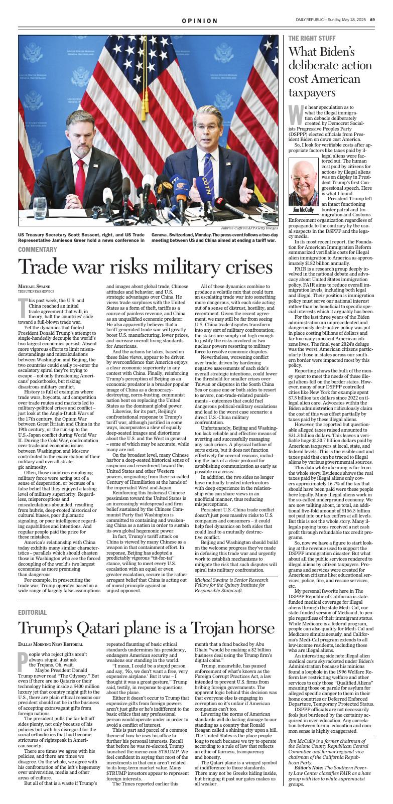 Page A09 | Print Edition | dailyrepublic.com