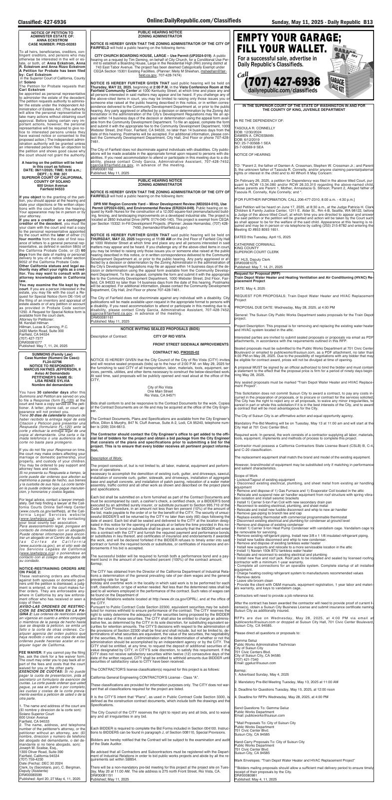 Page B13 | Print Edition | dailyrepublic.com