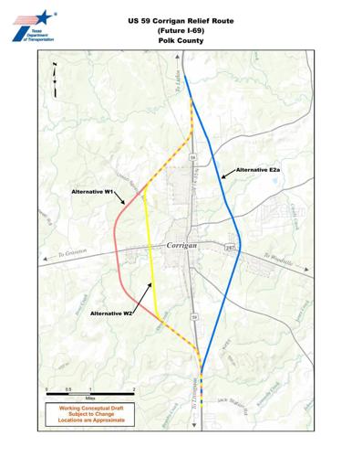 Polk County residents get look at proposed U.S. 59 relief route | Local ...