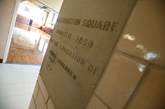 Plaque covers historical cornerstone at Beall Gym | Local News ...