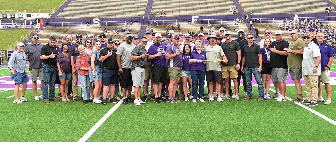 Team White wins spring Scrimmage, SFA honors former Lumberjacks ...