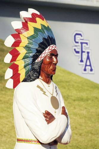Chief Caddo hidden away at SFA after being found 'deeply offensive ...