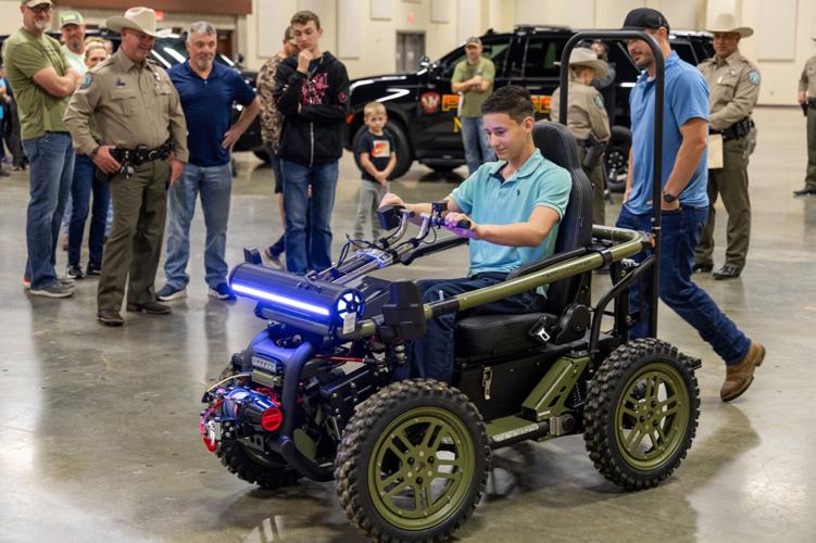 Officer's paraplegic son gets off-road wheelchair | Local News ...
