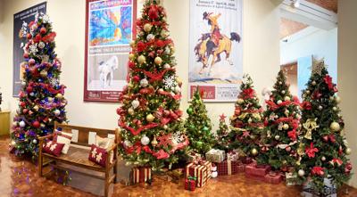 Christmas tree display welcomes visitors at the Museum of Western Art ...