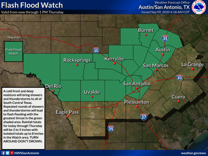 FLASH FLOOD WATCH continues through Thursday morning | Promotions ...