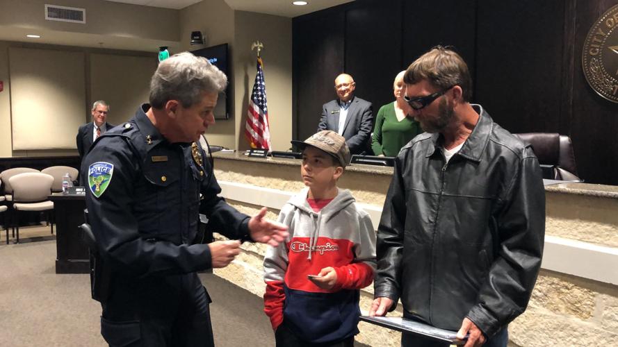 Father, son honored for heroic actions by Kerrville Police Department ...