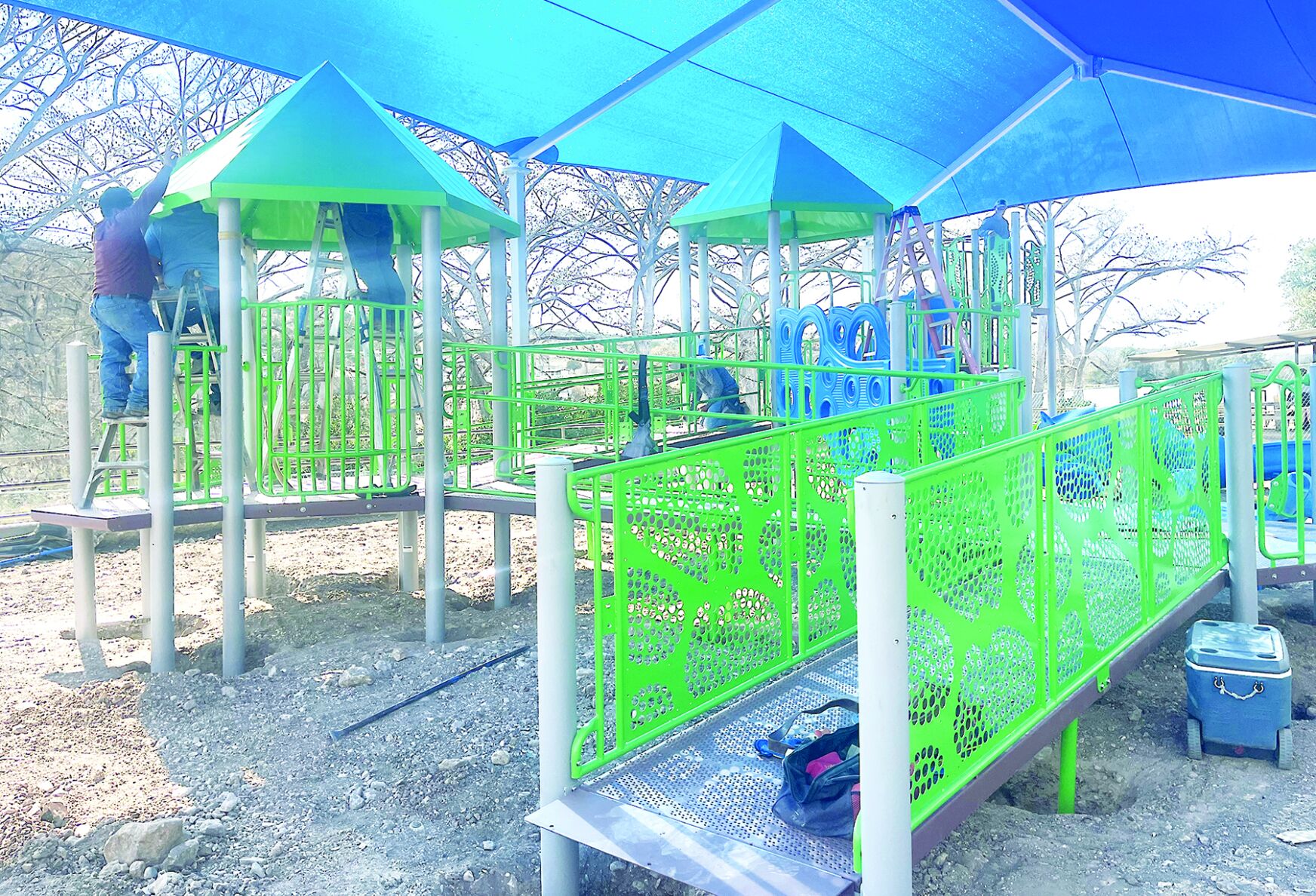 New inclusive playground goes up on Guadalupe Street | News ...