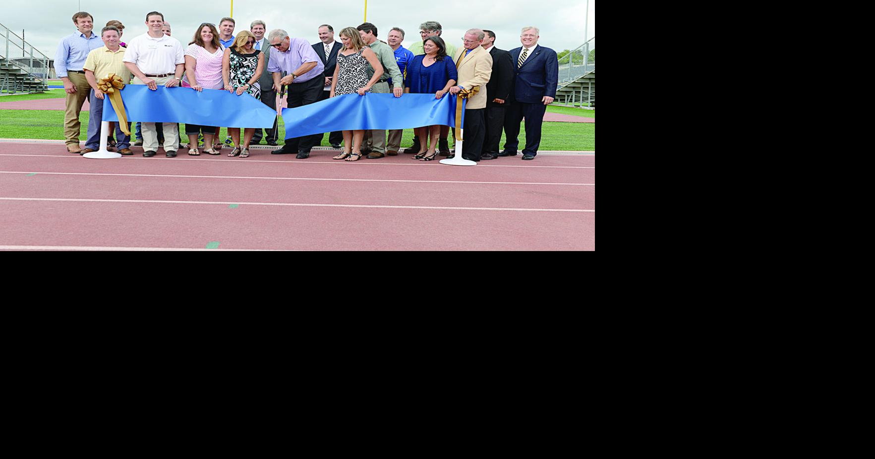 KISD officials cut the ribbon on the newly renovated Antler Stadium ...