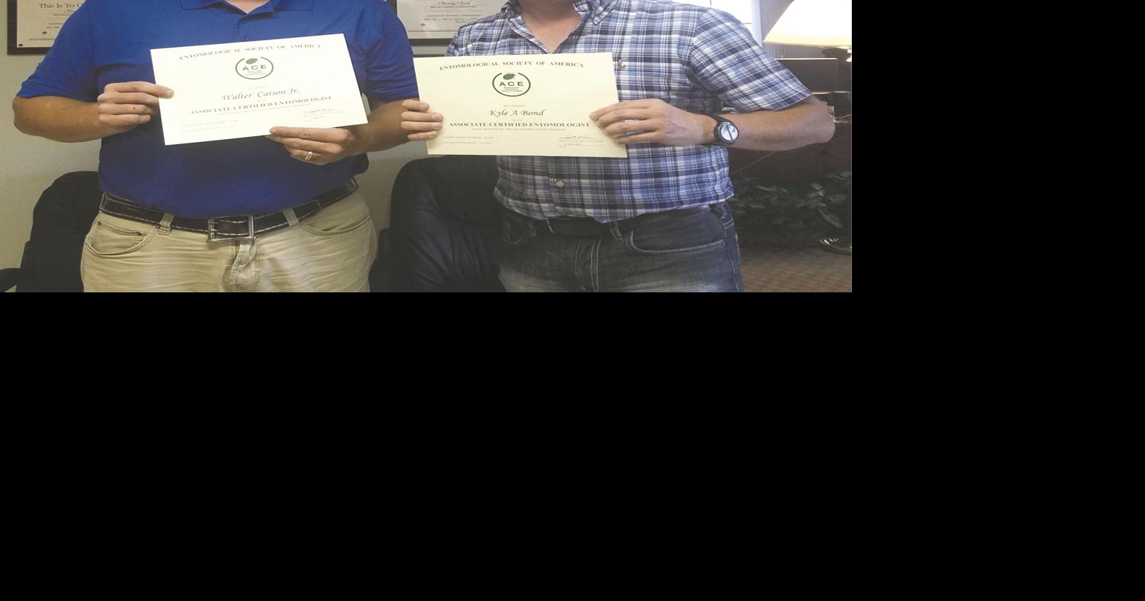 Terminix owner, employee get ACE certification | Business | dailytimes.com