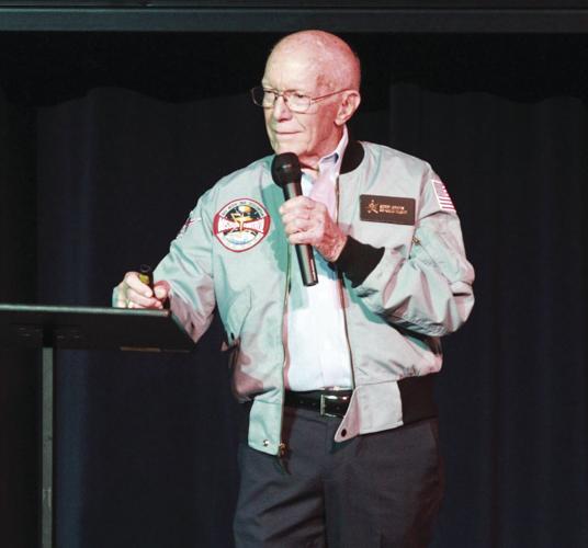 Aiming for the stars: Former NASA flight director Griffin speaks at ...