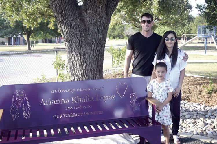 ‘Our Warrior Princess’ honored: Memorial bench for Arianna Lopez ...