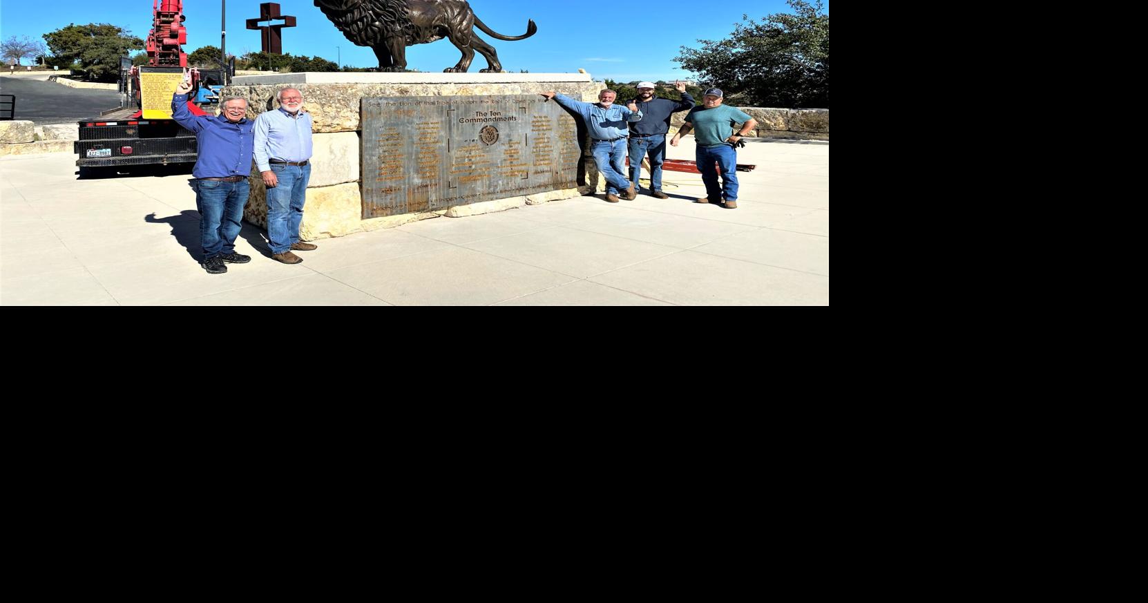 10 Commandments monument comes to sculpture garden | Lifestyles ...