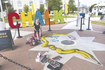 Whatever the weather, Kerrville Chalk Festival is on! | Promotions ...